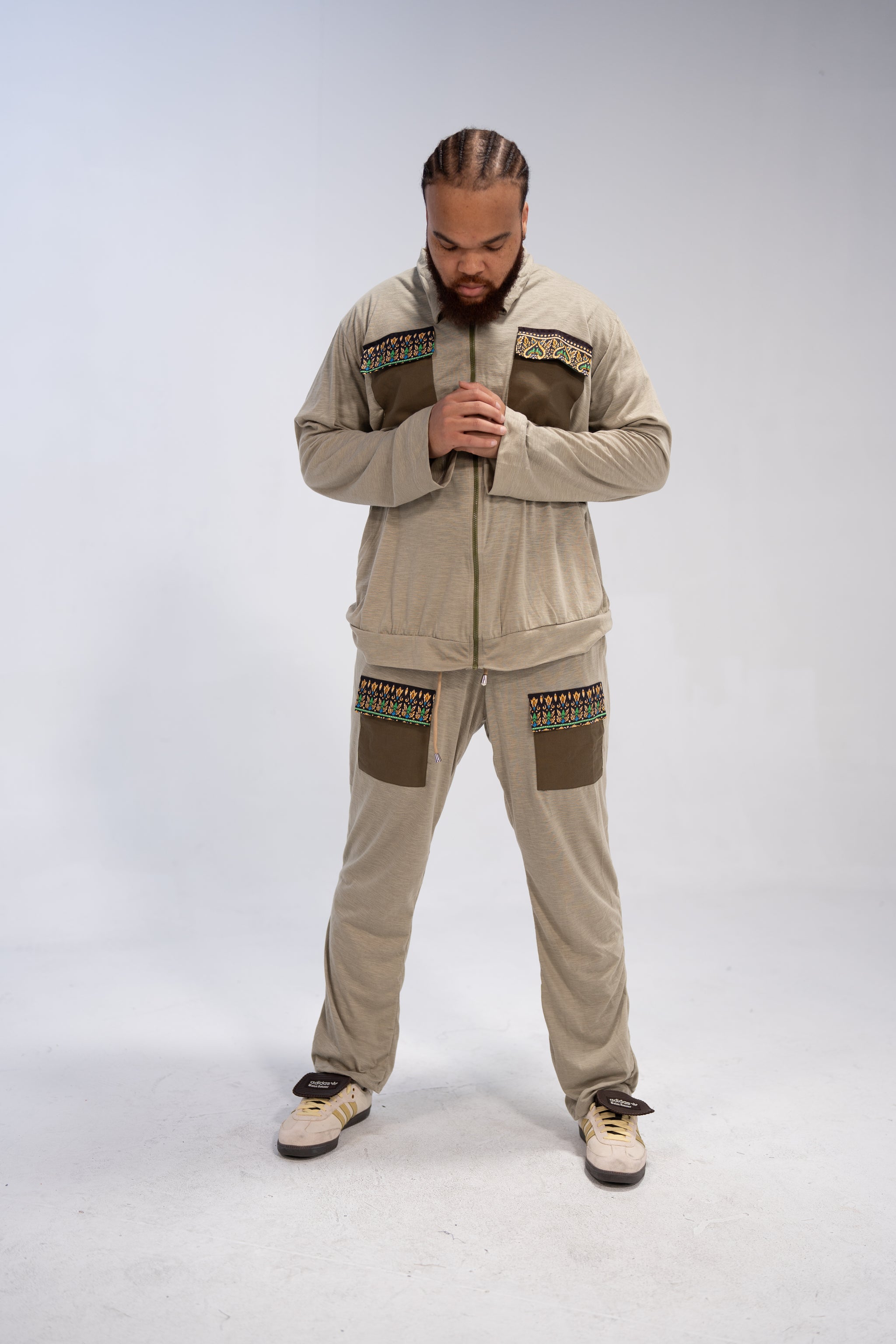 Jabari Men's African Print Top and Pant ( Print on Cotton)